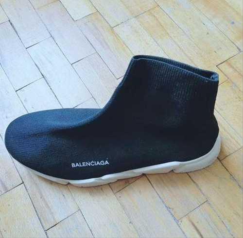 Balenciaga Speed кроссовки носки чёрные 42