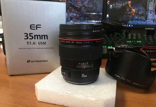 Объектив Canon EF 35mm F1.4L USM