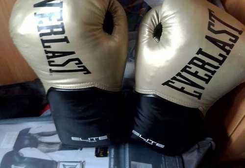 Боксерские перчатки 14 oz everlast elite
