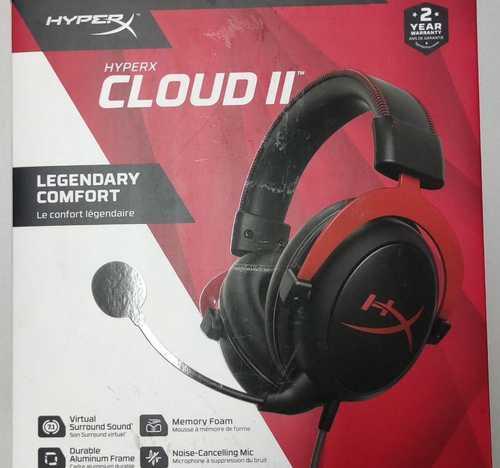 Компьютерная гарнитура HyperX Cloud II, red