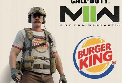 1 час X2 опыта + скин Burger Town для Call of Duty