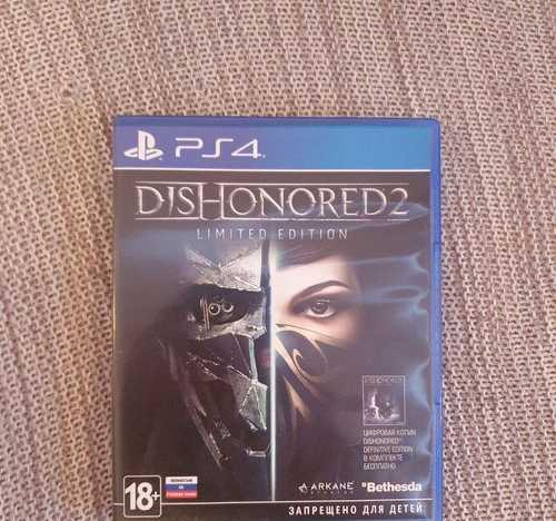 Диск Dishonored 2 ps4/ps5