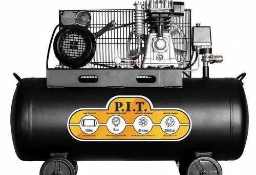 Компрессор P.I.T. 2,5кВт, 3,4лс, 330 л/мин, 100л