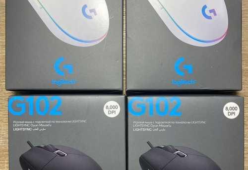 Игровая мышь Logitech g102 (Черн,Бел) NEW Оригинал