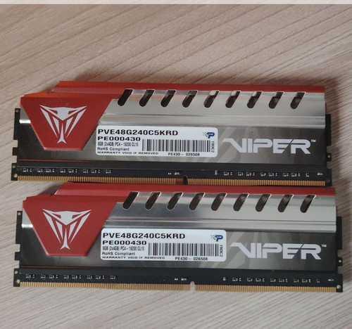 Оперативная память patriot viper elite ddr4 8 gb