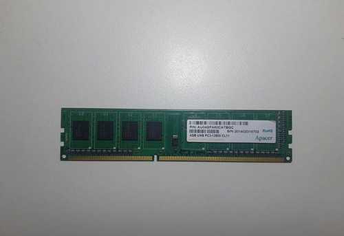Оперативная память RAM Apacer DDR3 4GB гб 1600MHz