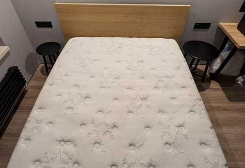 Кровать IKEA malm с матрасом Askona Astoria Serta