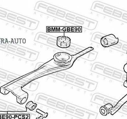 Febest ttgbe90PCS2 втулка кулисы переключения передач\ BMW E36/E46/E90 95