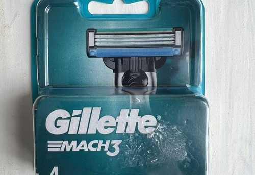 Gillette Mach3 Сменные кассеты для бритвы, 4 шт