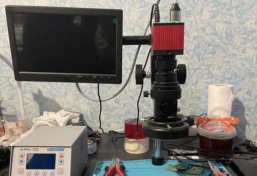 Цифровой микроскоп с камерой 2k quad hd 51mp