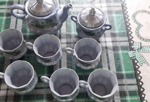 Керамический чайный сервиз на 6 персон