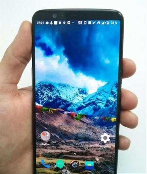 Телефон OnePlus 5t черный 6/64gb