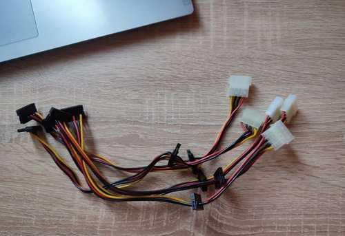 Molex - 2x SATA переходник питания длинный