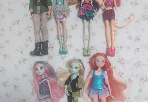 Куклы monster high, winx, ever after high