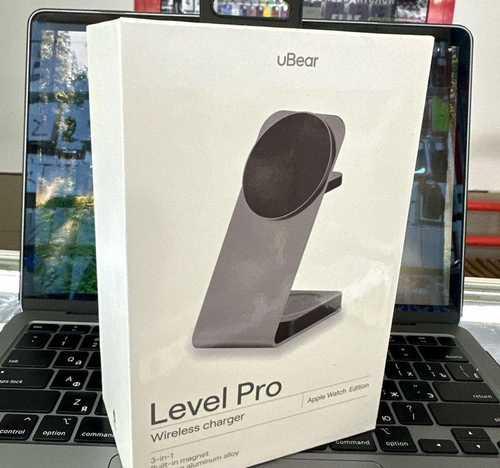 Беспроводная зарядка uBear Level Pro 3в1 Grey