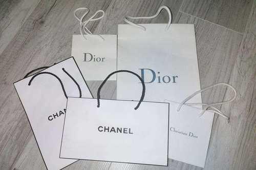 Фирменные пакеты chanel dior