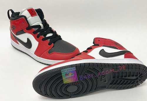 Кроссовки Nike air Jordan зимние флис детские
