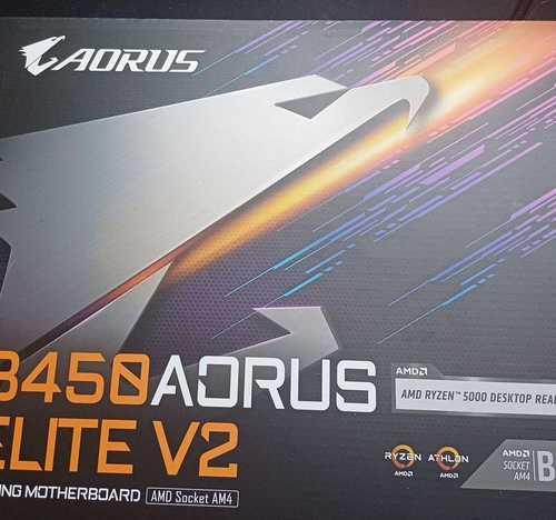 Материнская плата gigabyte b450 aorus elite v2