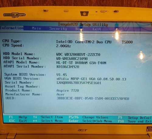 Ноутбук Acer Aspire 7720G