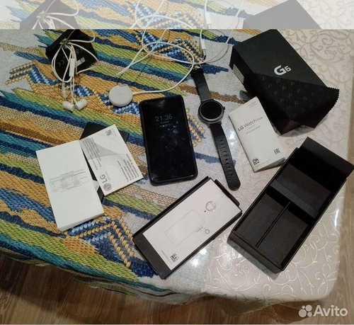 Телефон LG G6 полный комплект+часы с зарядкой