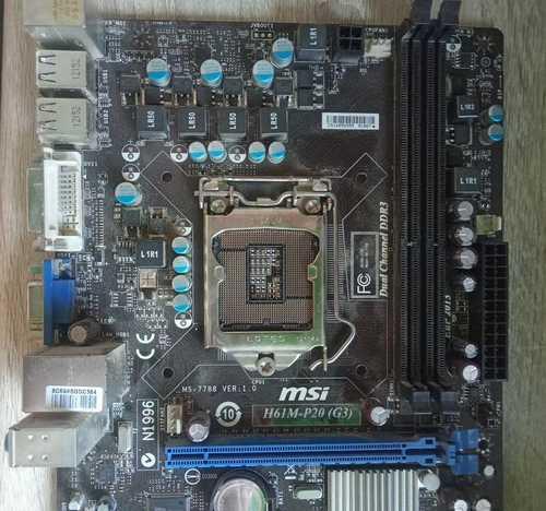 Материнская плата msi h610m-p20 (g3) ddr3