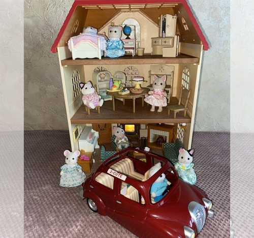 Sylvanian families (дом, машина, семья)