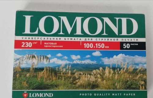 Фотобумага Lomond 10х15 матовая