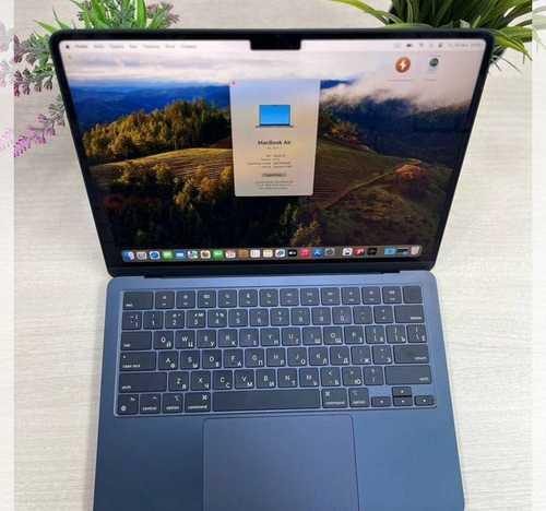 Macbook Air 13.6 m2 8/256 полный комплект, 5 цик