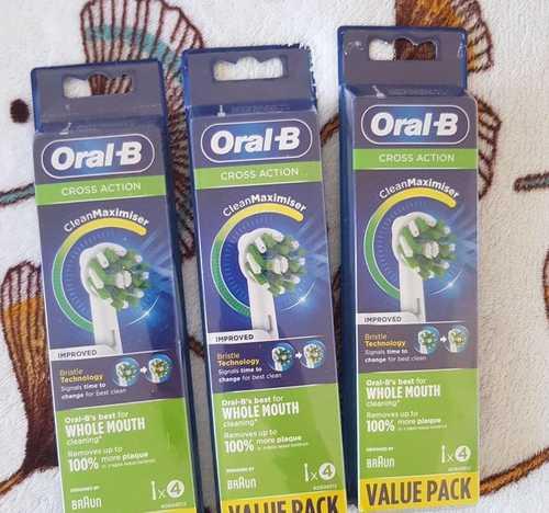 Насадки для зубных щеток oral-B CrossAction (4 шт)