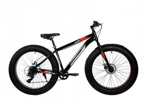 Велосипед fatbike foxx 26" jumbo черный 17"