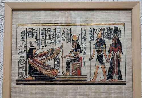 Папирус из египта в рамке IKEA