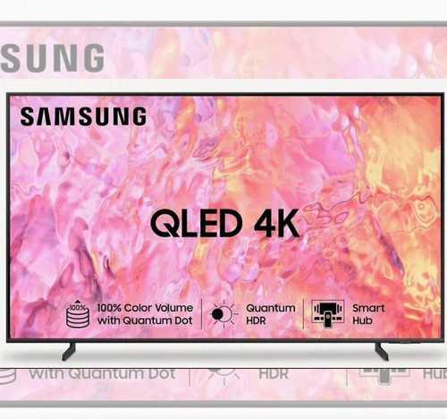 Новый 65" Samsung qled, 4K UHD, SMART TV