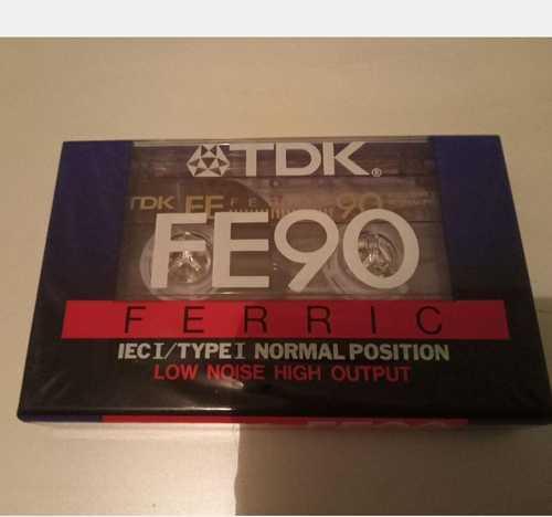 Аудиокассета TDK FE90 Ferric (запечатанная)