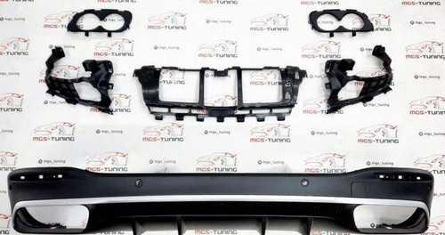 Диффузор 53 AMG Chrome на Mercedes GLE-Class V167
