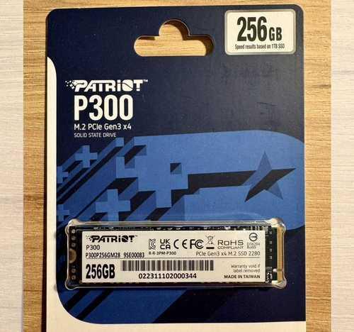 Накопитель Patriot P300 SSD M.2 256 гб