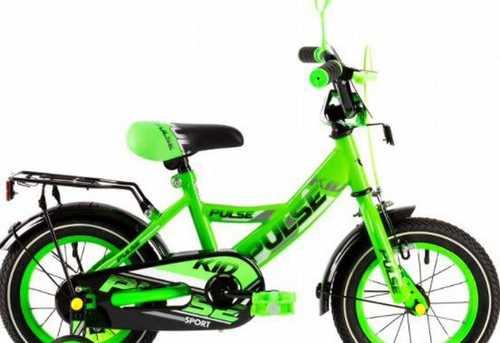 Велосипед двухколесный 12 "Pulse Sport" (зеленый)