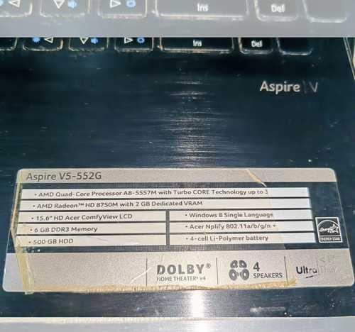 Ноутбук Acer Aspire V5-552G