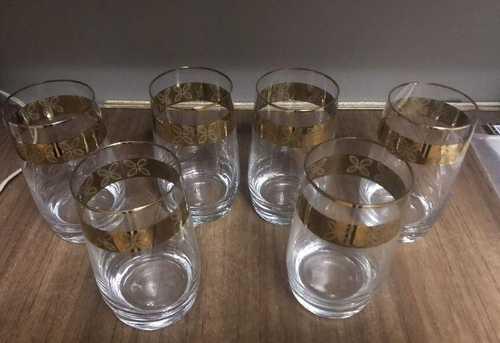 Комплект стаканов из чешского стекла