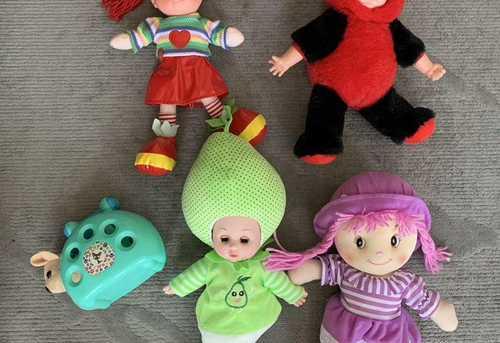 Набор кукол для девочки + мягкие игрушки пакетом