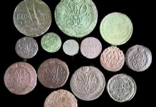 Комплект царских монет. 14 штук