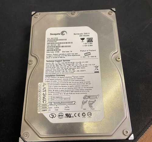Seagate barracuda 7200.9 200 gb
