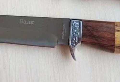 Нож охотничий Волк 65х13, ручка с пробкой