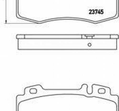 Передние тормозные колодки Brembo, P50053