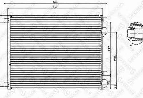 Радиатор кондиционера stellox, 1045034SX