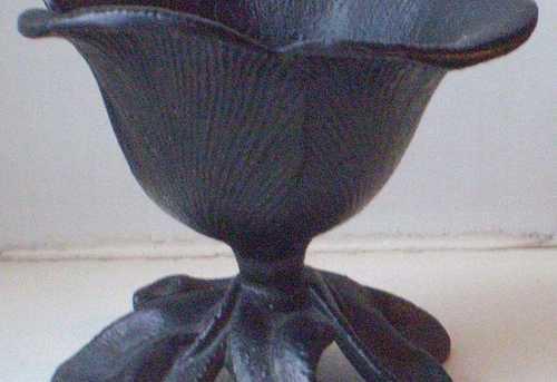 Пепельница ваза чаша Каменный цветок. Касли, чугун
