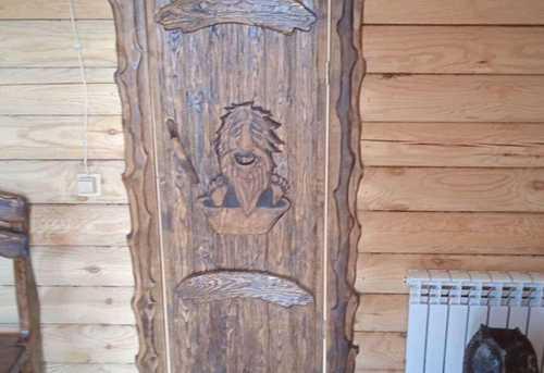 Дверь деревянная ручная работа