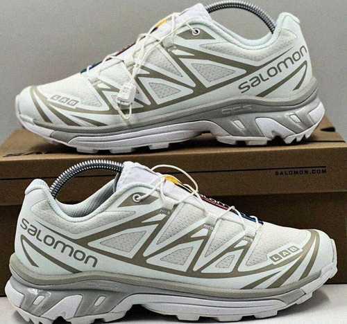 Элегантные белые кроссовки Salomon XT-6