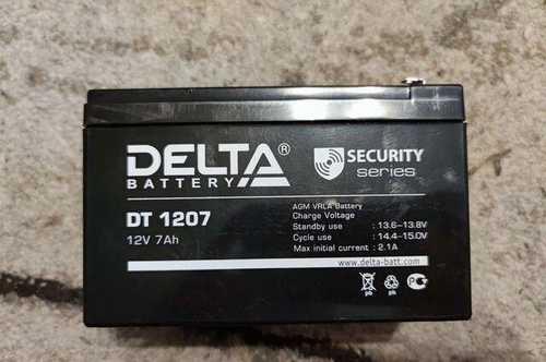 Аккумулятор delta dt1207 12v, 7Ah