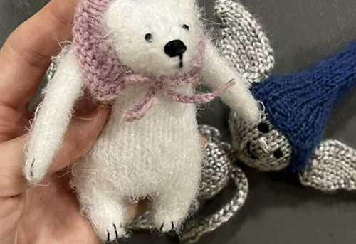 Вязаные игрушки медведь