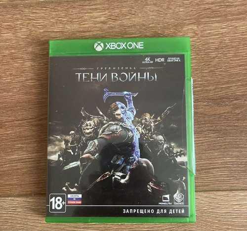 Xbox One средиземье тени войны диск